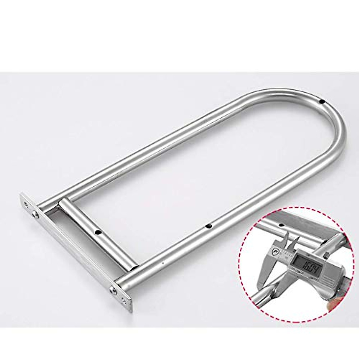 JF-XUAN Kitchen Shelf Kitchen shelf Lixin Microwave Oven Rack WallMounted 304 Stainless steel Thick steel plate with Removable hook knife holder Tableware rack (color : Silver, Size : 53 * 35.5 * 19