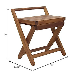 AquaTeak Spa Mantis Folding Teak Chair