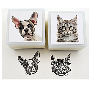 Custom Made Pet Portrait Stamp，Custom Pet Stamp Self Inking，pet Stamp，Custom Stamps，Custom Ink Stamp， Personalized Pet Stamp Personalized Pet Stamp,pet Face Stamps