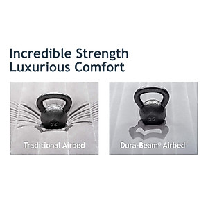 Intex Comfort Plush Elevated Dura-Beam Airbed with Internal Electric Pump, Bed Height 22", Queen