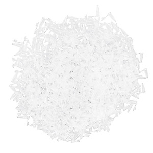 AUEAR, 1000 Pack 0.2ml Micro Centrifuge Tube with Lids Plastic Sample Small Bottle Container Test Vials Micro Centrifuge Tube Clear