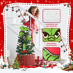 Christmas Tree Decoration, Creative Christmas Hat Decoration for Christmas Tree Topper Head Arm Legs, Novelty Funny Personalized Christmas Home Decorations Xmas Party Supplie(Small)