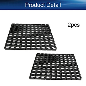 Heyiarbeit 2Pcs 10x10 Tandem 18650 Lithium Battery Holder Cell Spacer Bracket for DIY Battery Pack Hole Dia 18.5mm/0.73"