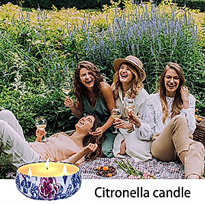 Outdoor and Indoor Citronella Candles, 13.5 oz Scented Candle Set, 3 Jars Candles for Patio Garden Party Yard Home Bedroom, Valentine's Day Gift, Birthday Gift.