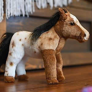 DEMDACO Quarter Horse Soft Blonde Palomino 10 inch Children's Soft Plush Stuffed Animal Toy