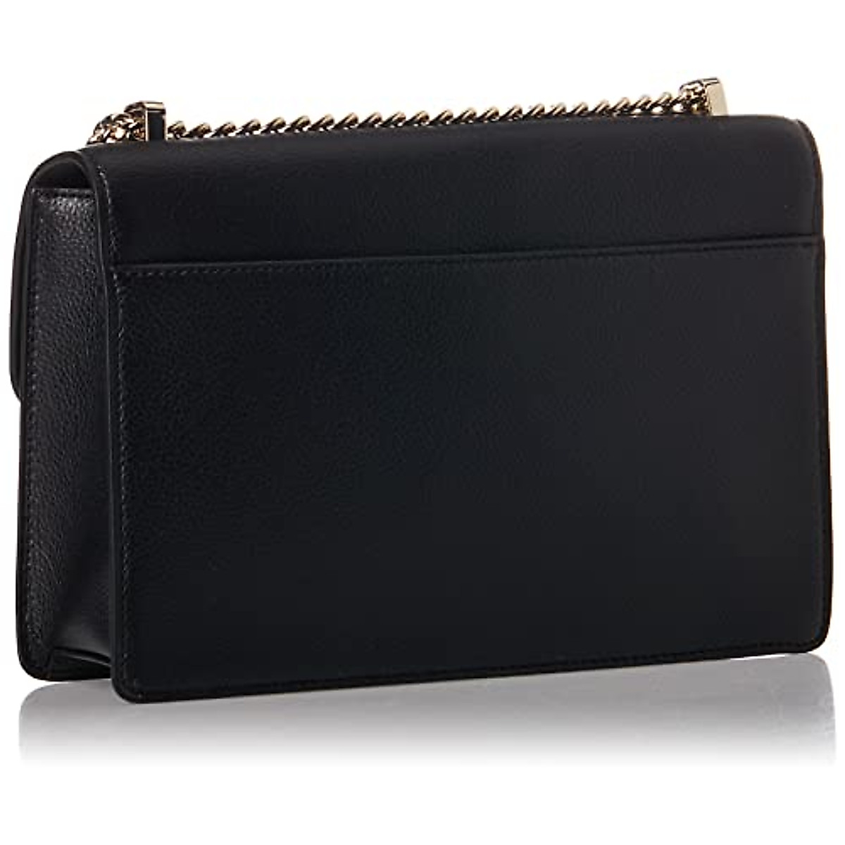 DKNY Women's Everyday Multipurpose Crossbody Handbag Shoulder Bag, Black/Gold Elissa Large, One Size US