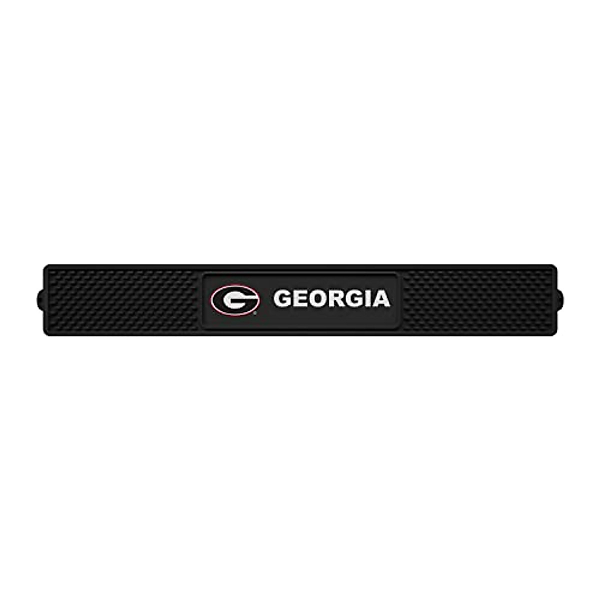 FANMATS 14001 Georgia Bulldogs Drink Bar Mat - 3.25in. x 24in. - Durable Dish Drying Mat, Easy Clean, Counter Mat