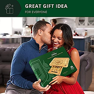 ROYAL CRAFT WOOD Extra Large Cheese Board - Bamboo Cheese Board and Knife Set - Bread & Butter Plates, Charcuterie Platter & Serving Tray, Wedding Gifts (17.5" x 13")