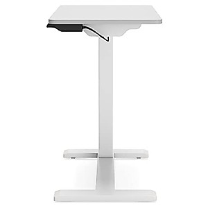 Signature Design by Ashley Lynxtyn Adjustable Height Side Desk, 28"W x 16"D x 26/41"H, Black