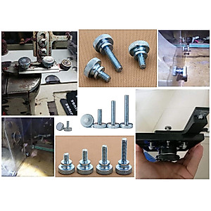 LBY 30pcs Knurled Hand Screw, M3 x 20mm Flat Knurled Head Fully Threaded Thumb Screws(Single Layer Step), Carbon Steel Galvanize