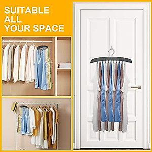 Resovo Upgrade Tank Top Hanger Closet Storage and Organizer for Closet Tank Top Organizer Space Saving 24 Metal Hooks Closet Organizer and Storage for Tank Top, Cami, Tie etc.