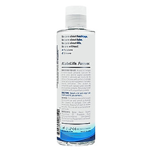 Lube Life Water-Based Cooling Personal Lubricant, Cool Tingling Feel for Men, Women, and Couples, 8 Fl Oz