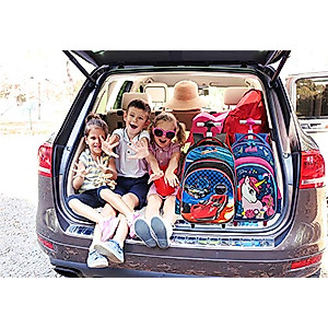 Meetbelify 3Pcs Rolling Backpack for Boys,School Backpack with Wheels for Boys