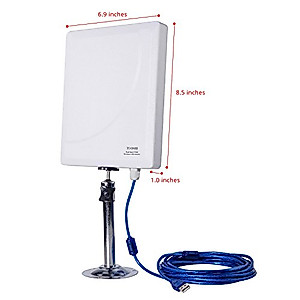 TUOSHI Outdoor High Power Wi-Fi Antenna | Long Range USB WiFi Range Extender for PCs | Support 600Mbps AC 802.11ac Dual Band 2.4 & 5 GHz-Working with R658U WiFi Router