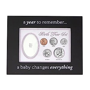 2023 - Birth Year Coin Set in Pink Baby Picture Frame Holder Collection Seller Uncirculated