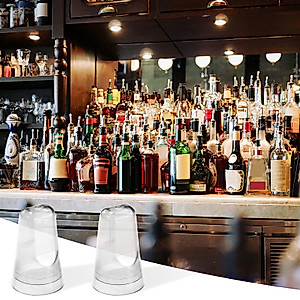 Pour Spout Covers Translucent Liquor Pourer Covers Universal Bottle Pour Dispenser Liquor Bottle Covers Liquor Bottle Covers Bottle Cover Dust for Home Kitchen Tools Supplies (Clear, 36 Pieces)