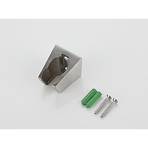 YUNZHIZHAO Handheld Shower Head Bracket for Bathroom, Wall Mount Robust Shower Head Holder, Universal Hand Held Shower Wand Hose Sprayer Holder, Stainless Steel