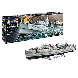 Revell GmbH Revell 05162 5162 1:72 German Fast Attack Craft S-100 Plastic Model Kit Multicolour, 1/72