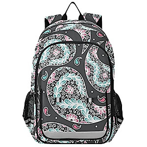ALAZA Paisley Traditional Reflective Backpack Outdoor Sport Safety Bag