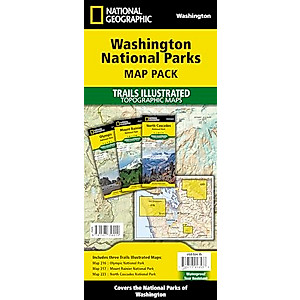 Washington National Parks [Map Pack Bundle] (National Geographic Trails Illustrated Map)