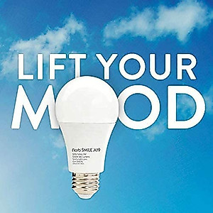 NorbSMILE Full-Spectrum “Sunlike” Premium A19 LED Light Bulb. Boosts Energy, Mood & Performance. Supports Circadian Rhythm. Near-Perfect Color Rendering. Patented Technology US Based (1-Pack)