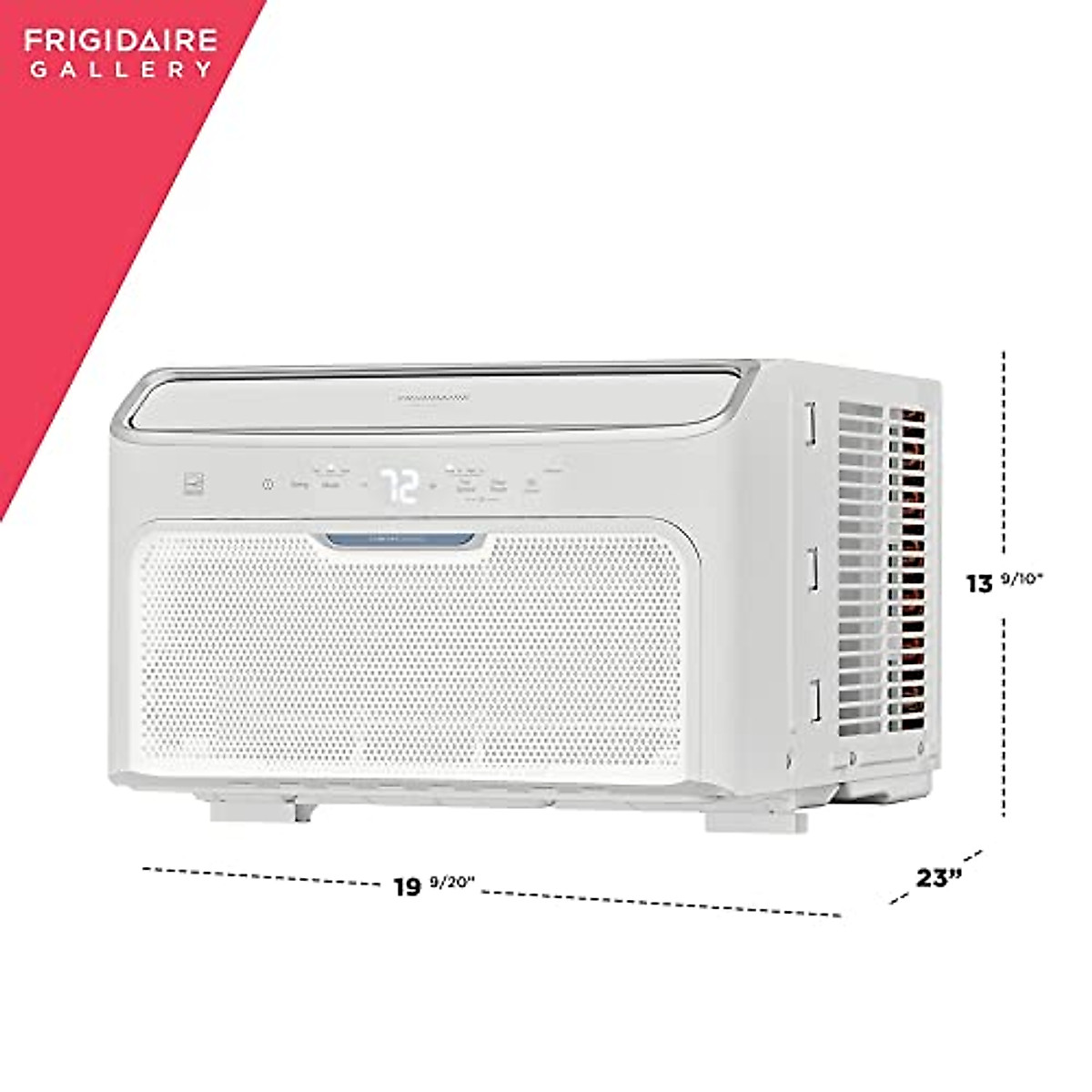Frigidaire GHWQ123WC1 Inverter Quiet Temp Room Air Conditioner, 8,000 BTU with Wi-Fi Connected, Energy Star Certified, Easy-to-Clean Washable Filter, in White