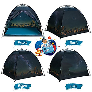 Mnagant Kids Play Tent-61”x61”x45”Imaginative Play Popup Tent Space World Tent for Kids Indoor/Outdoor Fun-Kids Galaxy Dome Tent Playhouse for Boys and Girls,Perfect Kid’s Gift