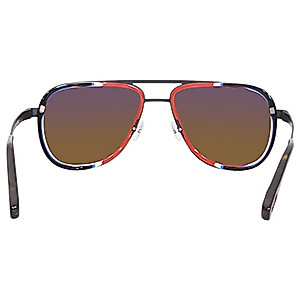 Vuarnet Glacier VL2111 0002 Sunglasses Men's Tortoise/Brownlynx Pilot 56mm