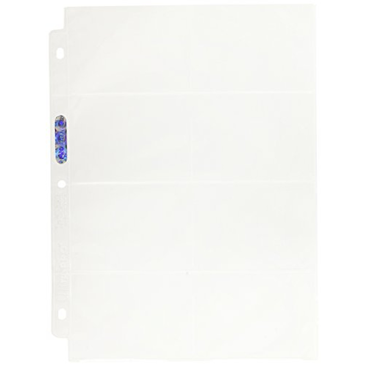 Ultra Pro 8-Pocket Platinum Page with 3-1/2" X 2-3/4" Pockets 100 ct.