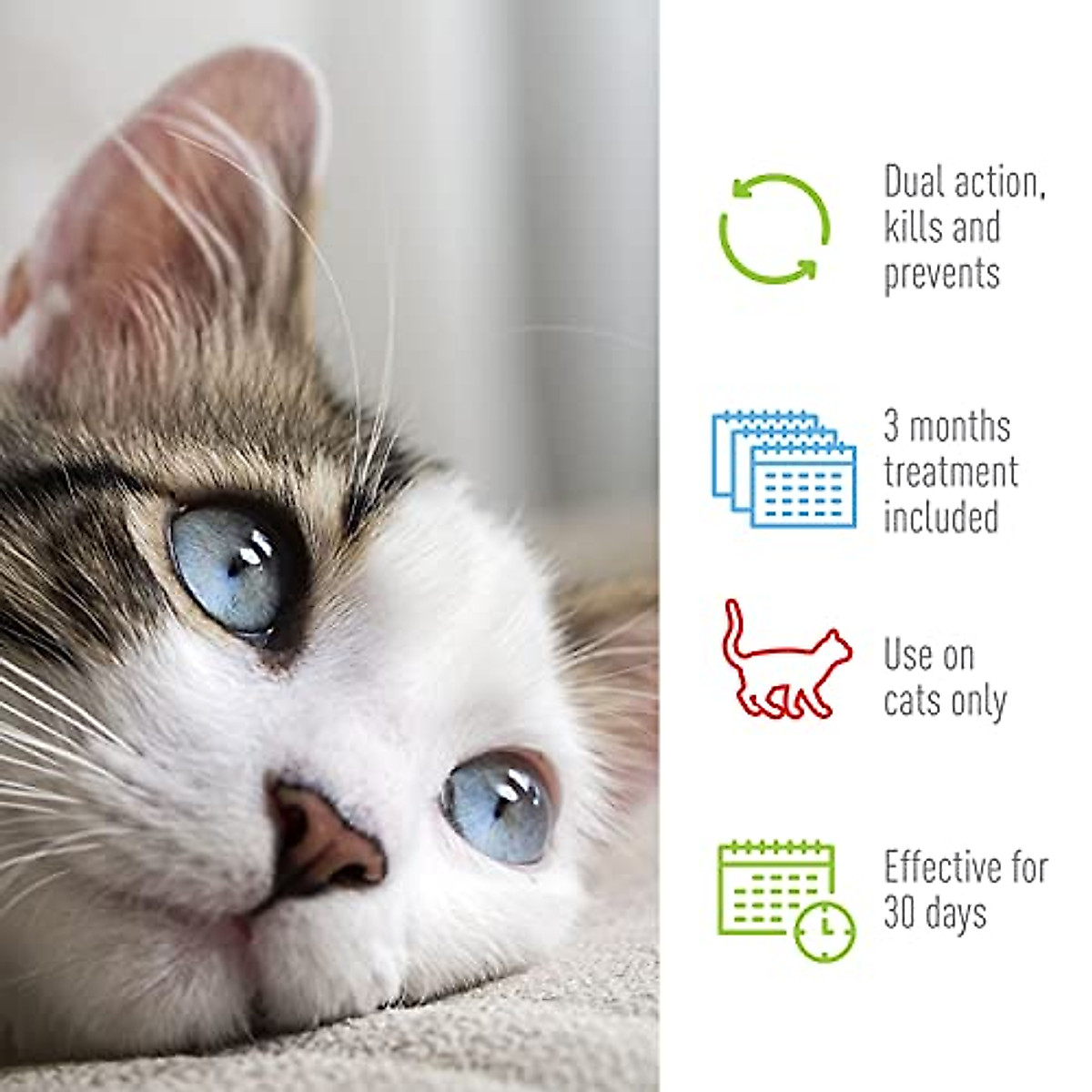 Adams Plus Flea & Tick Spot On for Cats Over 2.5 lbs but Under 5 Pounds 3 Month Supply