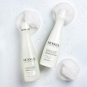 Nexxus Clean & Pure Hair Regimen Pack Shampoo, Conditioner and Scrub Detox Hair Products Sulfate Free, Silicone free, Paraben Free 3 Count