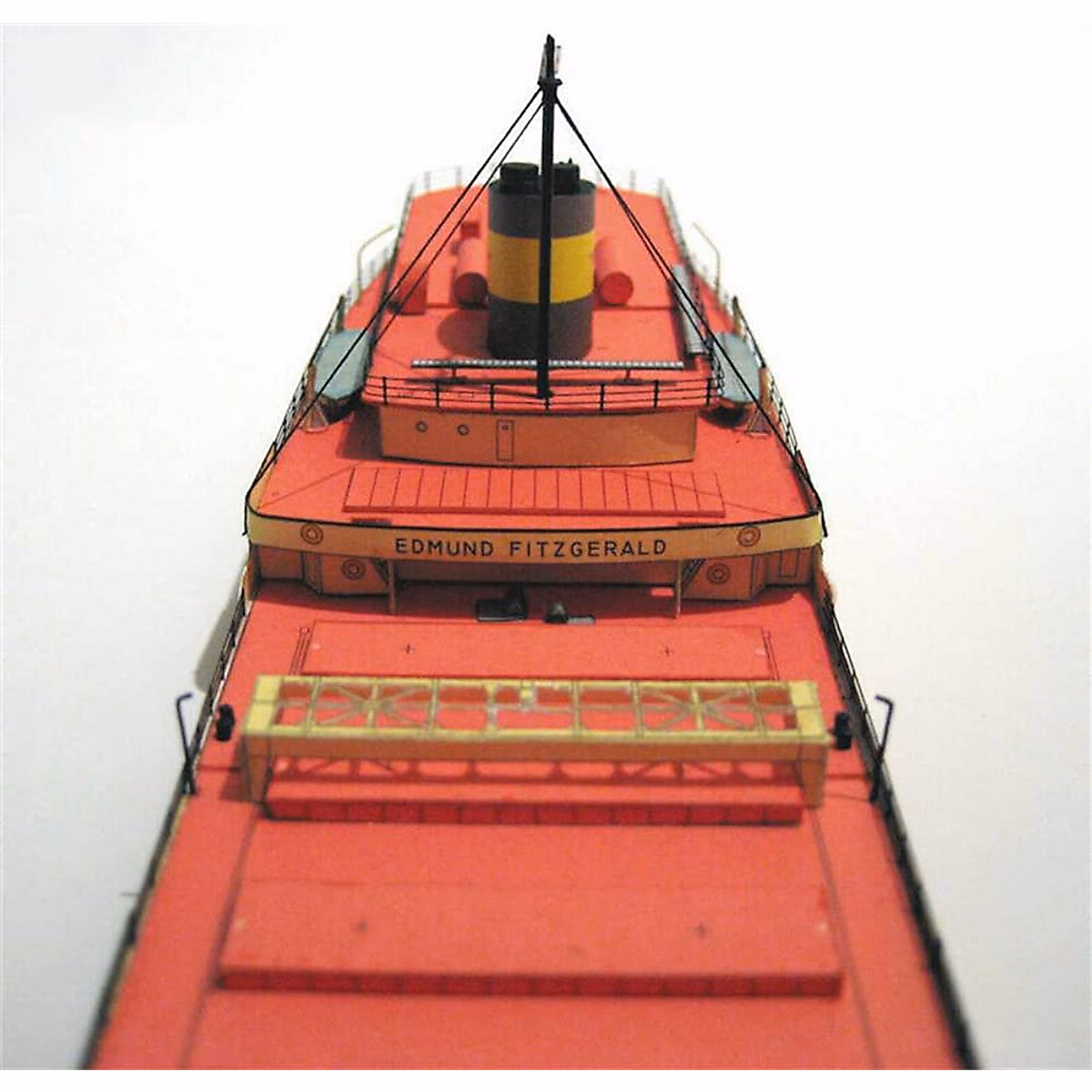 TECKEEN 1/400 Scale Paper Ship Model Alloy Fighter Military Model Diecast Plane Model for Collection SS Edmund Fitzgerald Ore Carrier Ship