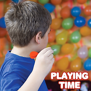 Gamie Dart Balloon Game Jumbo Fun Set includes 144 dart Balloons and 11 Plastic Darts with Copper Tips, Exciting Outdoor Game for Children and Adults, Best Carnival, Birthday Party and Backyard Fun