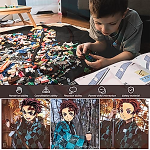 Demon Slayer Swords Compatible with Lego, 40in Kamado Tanjiro Sword Building Block with Scabbard and Stand, Anime Sword Toy Building Set Katana Demon Slayer Gift Toys for Ages 8-13, 759 Pcs