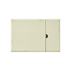 Martin Svensson Home Elegant Chairside End Table with Power, Antique Cream White