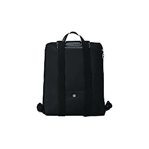 Longchamp 'Le Pliage' Nylon and Leather Club Backpack, Black