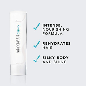Sebastian Drench Deep Moisturizing Shampoo (33.8oz) and Conditioner (33.8) Liter Set