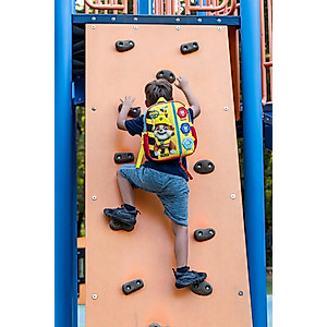 AI ACCESSORY INNOVATIONS Rubble & Crew Interactive 12” Mini Backpack For Kids, Paw Patrol School Bag for Pre-School & Kindergarten