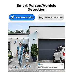 REOLINK 8CH 5MP Home Security Camera System, 6pcs Wired 5MP Outdoor PoE IP Cameras with Person Vehicle Detection, 8MP 8CH NVR with 2TB HDD for 24-7 Recording, RLK8-410B6-5MP
