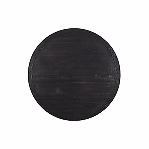 Martin Svensson Home Napa Solid Wood Black Round Dining Table