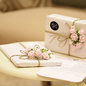 Thank You Stickers , 600 pcs 1.57inch Rose Gold Foil Thank You Labels for Small Business, Wedding, Birthday, Party