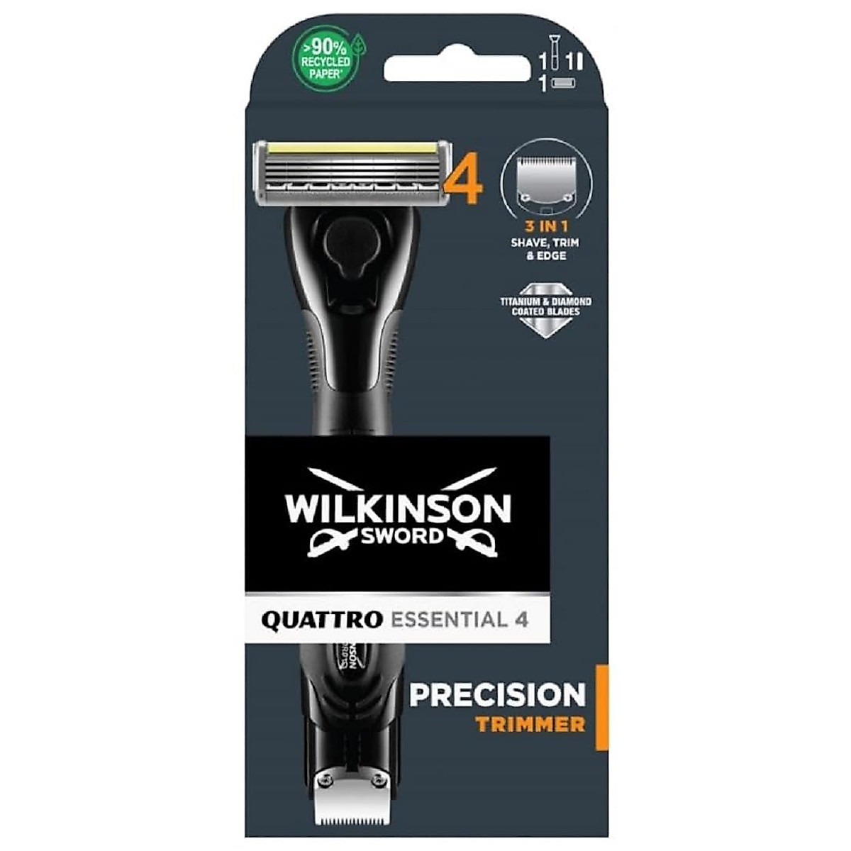 Wilkinson Sword Quattro Titanium Precision Men's Razor