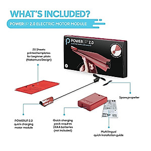POWERUP 2.0 Beginner's Kit – Includes 2.0, Paper Airplane Templates, and Instructional Book for Fun Learning!