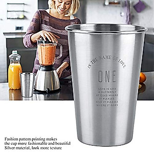 Stainless Steel Bottle, Stainless Steel Mug 4.9 * 3.5In Mug, Stainless Steel Measuring Cup Stainless Steel Cups for Drinks Coffee Water