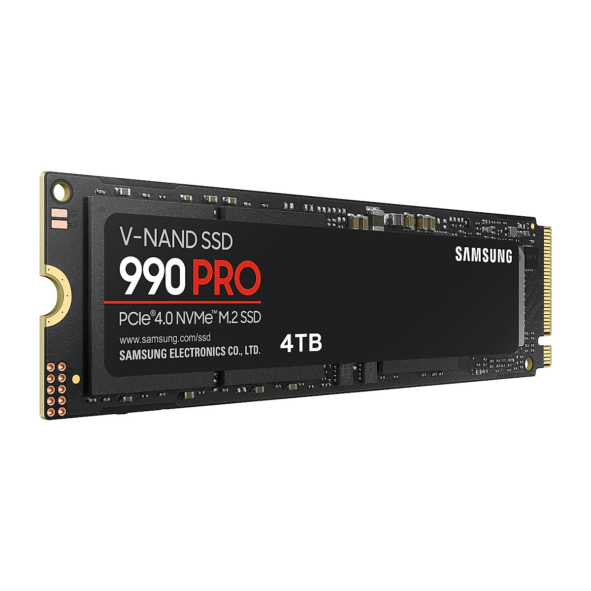 SAMSUNG 990 PRO SSD 4TB PCIe 4.0 M.2 2280 Internal Solid State Hard Drive, Seq. Read Speeds Up to 7,450 MB/s for High End Computing, Gaming, and Heavy Duty Workstations, MZ-V9P4T0B/AM