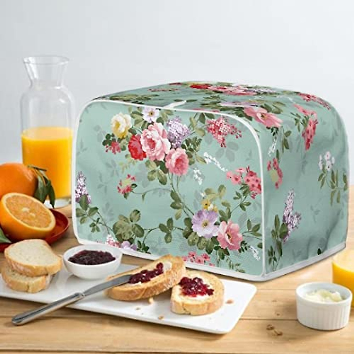 Yiekeluo Big Rooster Toaster Cover 2 Slice Bread Toaster Oven Dustproof Cover Kitchen Broiler Organizer Bag,Washable & Waterproof