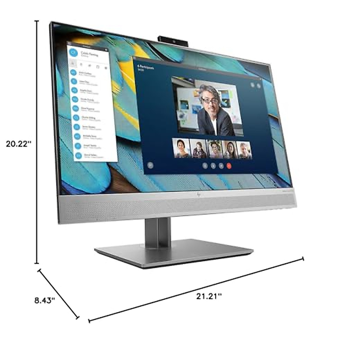 Hewlett Packard 1FH48A8#ABA 24 inch EliteDisplay E243m Monitor Bundle with 2 Pack