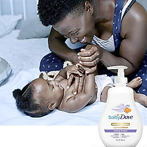 Baby Dove Sensitive Skin Care Baby Lotion For a Soothing Scented Lotion Calming Moisture Hypoallergenic and Dermatologist-Tested 13 oz