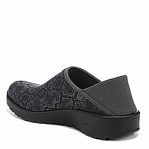 BZees Womens Getaway Slip-On Sneaker Grey Snake Print 11 M