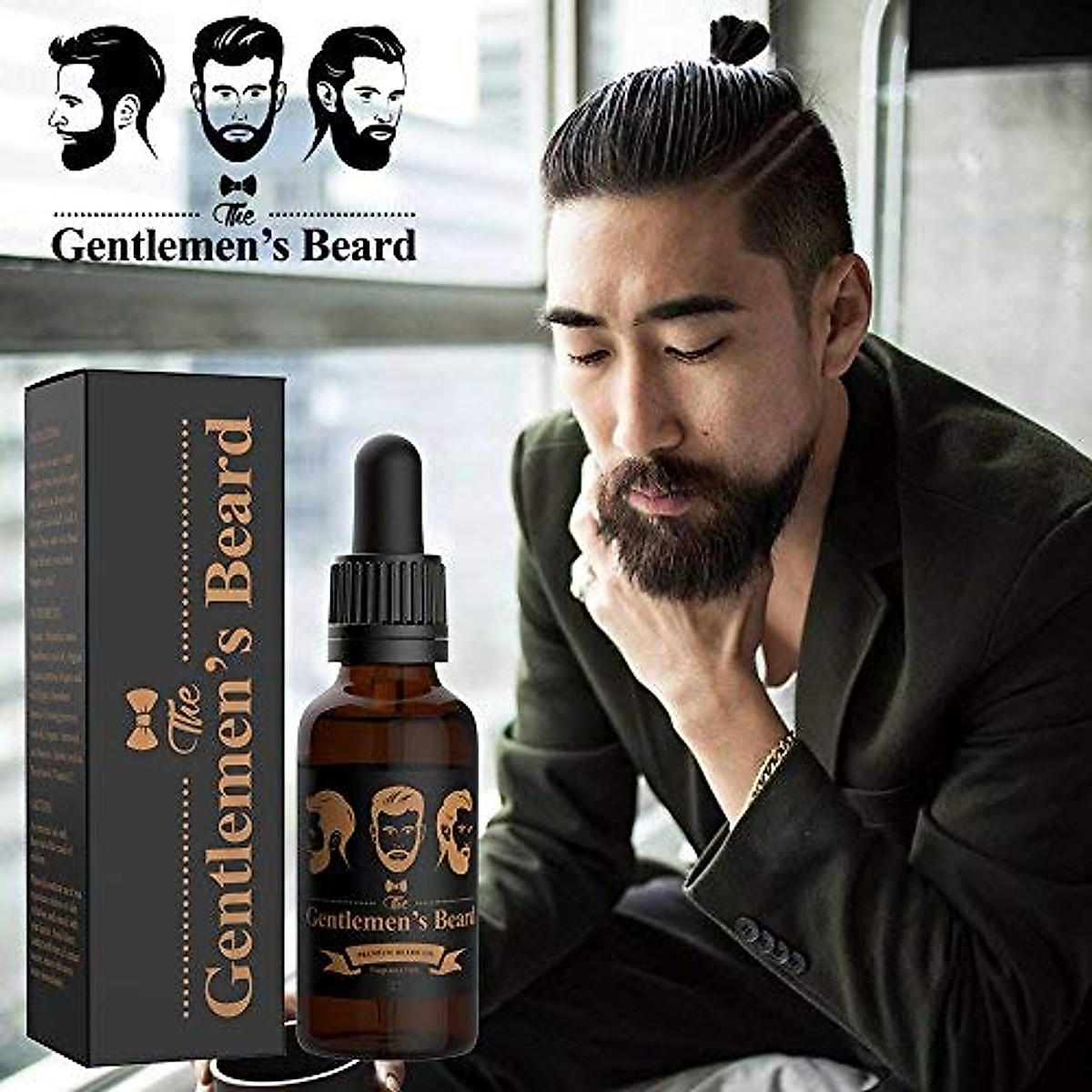 Fragrance Free Beard Oil & Beard Balm Kit - Leave-in Conditioner & Softener - All Natural - Styles, Strengthens, Thickens & Softens Promoting Healthier Beard & Mustache Growth - Moisturizes Skin